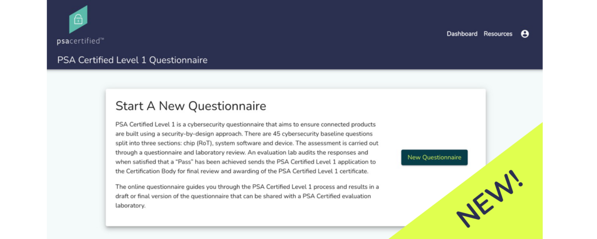 Online Questionnaire Makes IoT Security Certification Easier