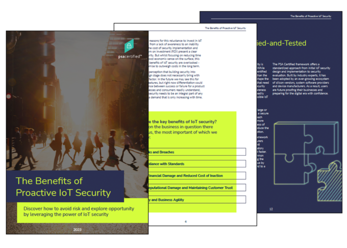 Benefits of a Proactive IoT Security Strategy | PSA Certified